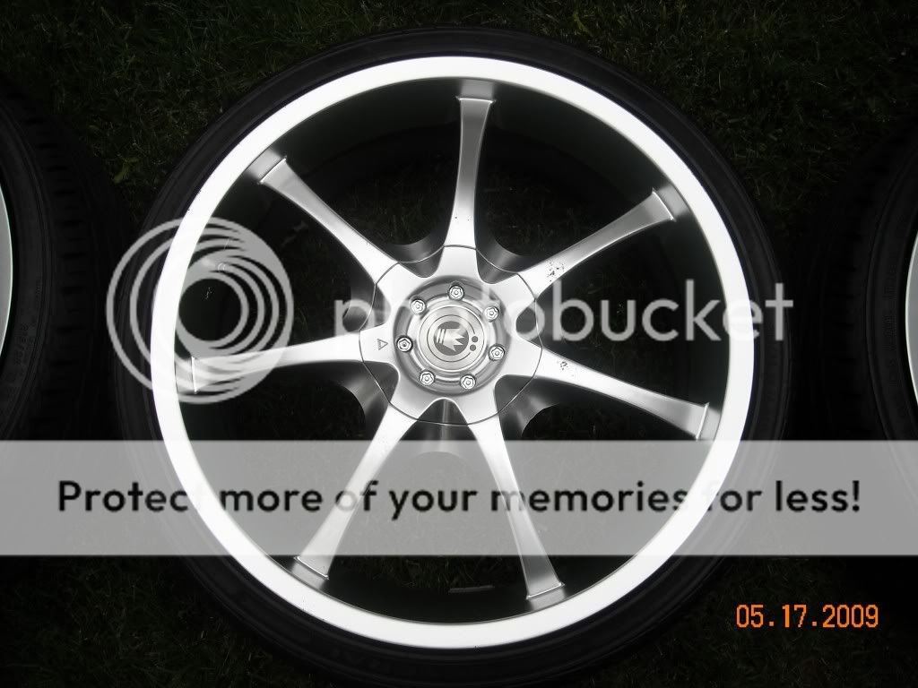 Konig Blatant Silver (6 Rims) 19x8 w/New Rubber 4x100 & 4x114.3 - $1000 ...